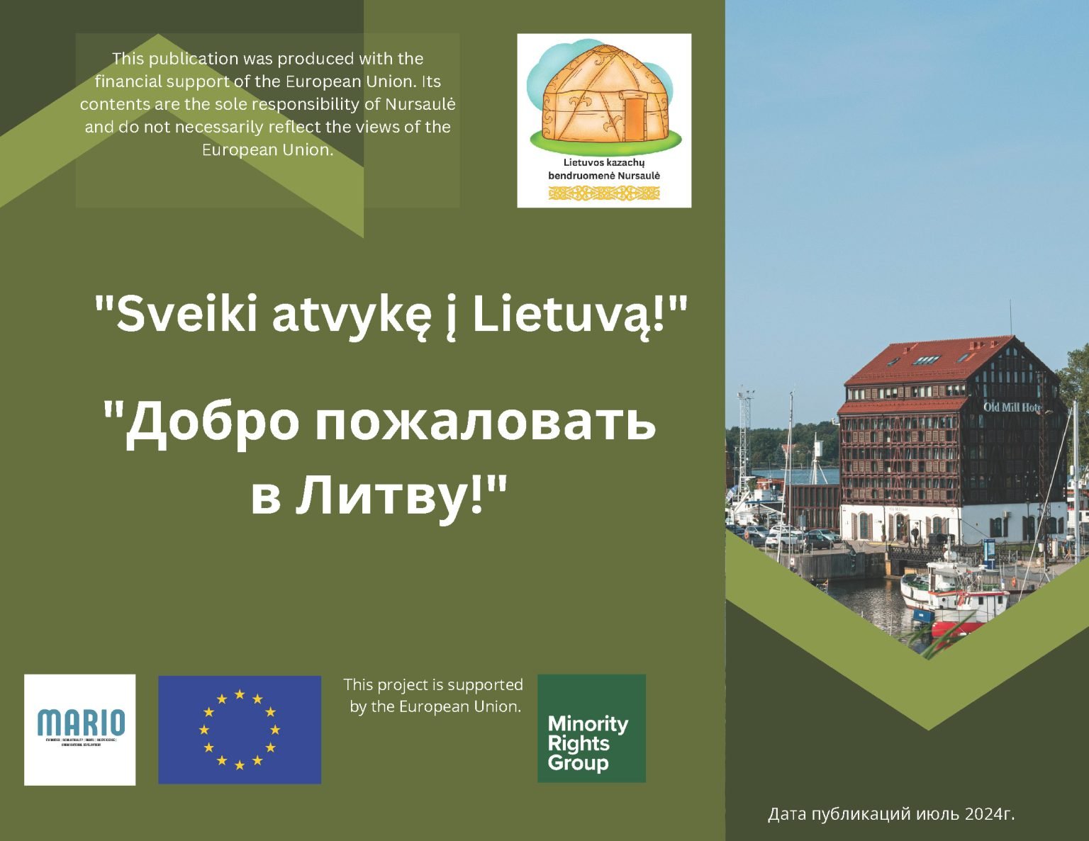 Atvykėliams iš Centrinės Azijos parengtas informacinis lankstinukas ...